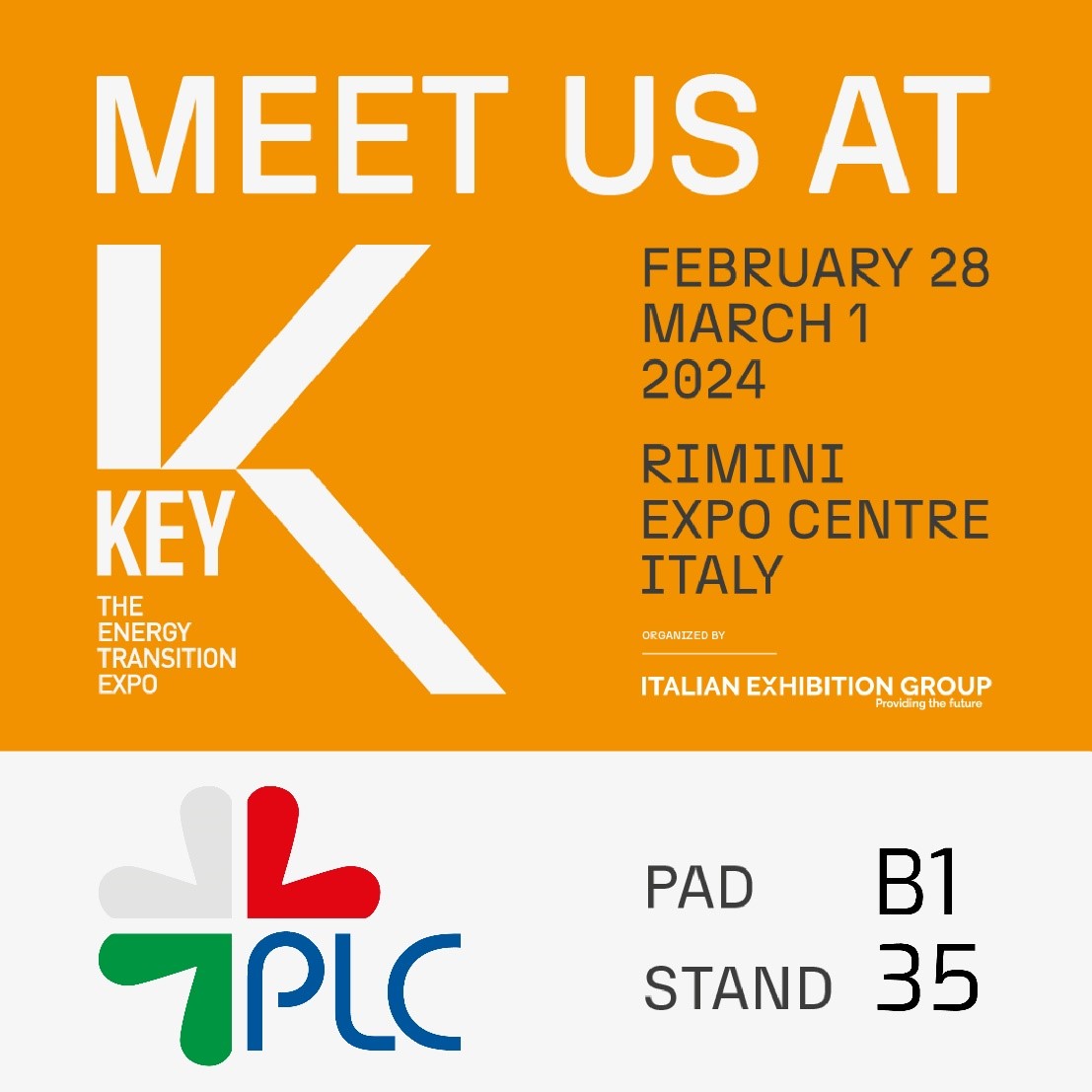 PLC alla KEY Energy lnternational Expo in Rimini 2024 - Plc
